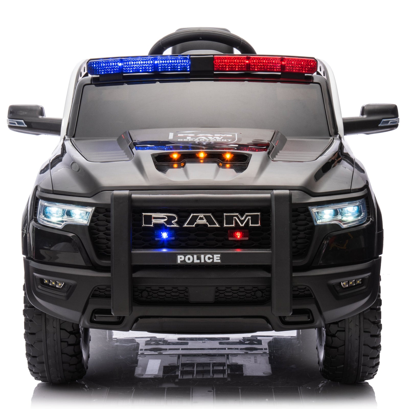 24v Dodge Ram Police Jeep Licensed Official Ride On 4x4