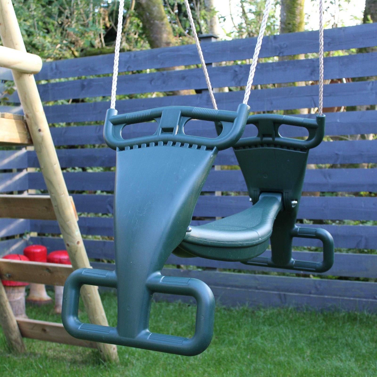 Buy Go Wild Wooden Climber Glider Swing Set Plus Cargo Net