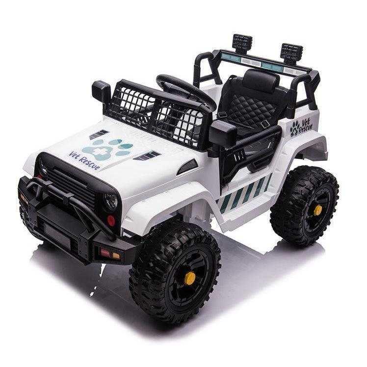 Buy 12V Kids Electric Ride On Vet Rescue Jeep Car With Costume